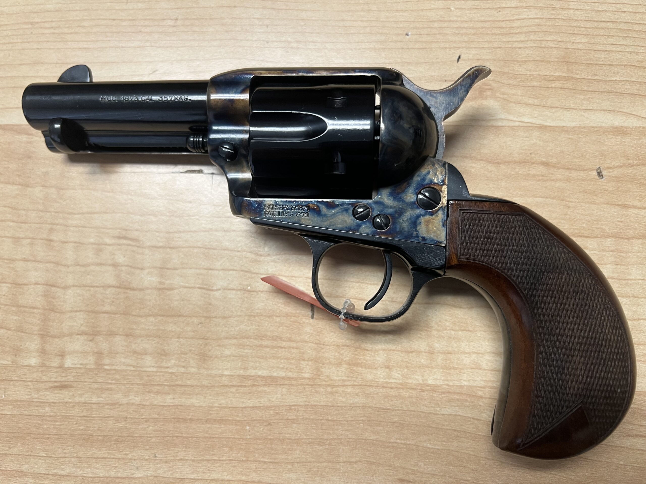 Taylor 1873 Cattleman .357 Magnum 3.5” Blued Barrel, Case Hardened ...